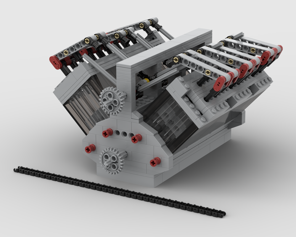 LEGO MOC Motor 6 pistons by Achibroc | Rebrickable - Build with LEGO