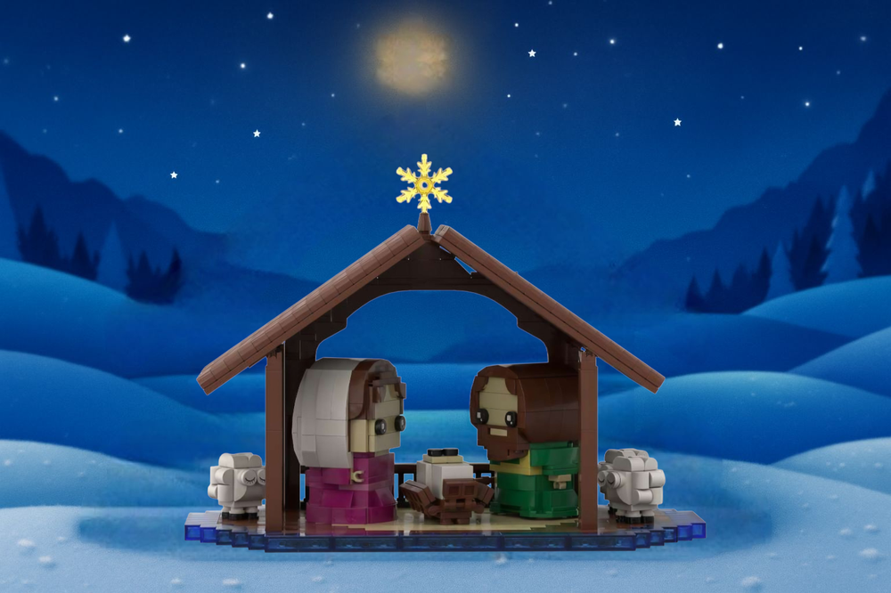 LEGO MOC Christmas Creche by Legofrench | Rebrickable - Build with LEGO