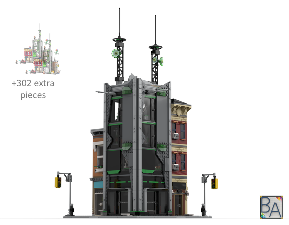 LEGO MOC-237263 Oscorp Tower by Brick Artisan | Rebrickable - Build ...