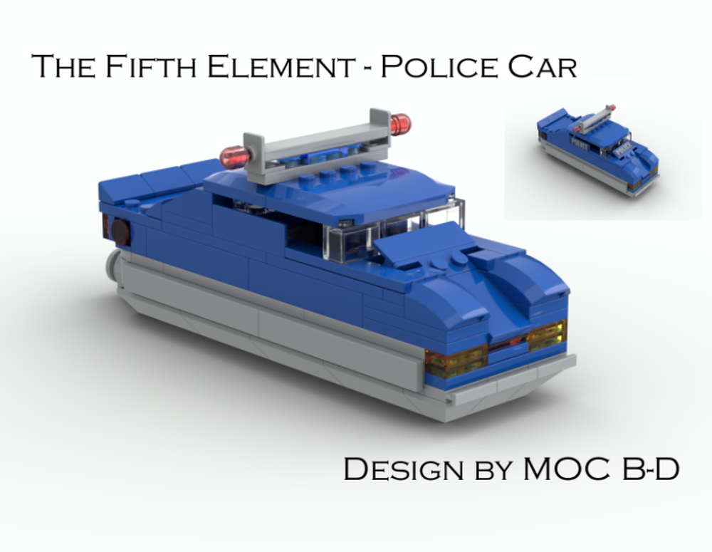 LEGO MOC The Fifth Element Police Car by MOC B-D | Rebrickable - Build ...