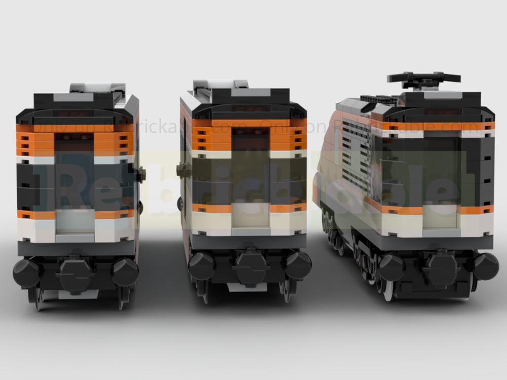 LEGO MOC-237292 60337 Modification - Classic Orange TGV Livery by Andy ...