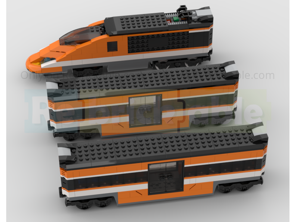 LEGO MOC-237292 60337 Modification - Classic Orange TGV Livery by Andy ...