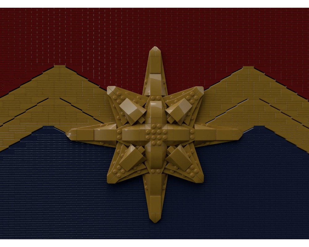 LEGO MOC Captain Marvel Logo by ZTBricks | Rebrickable - Build with LEGO