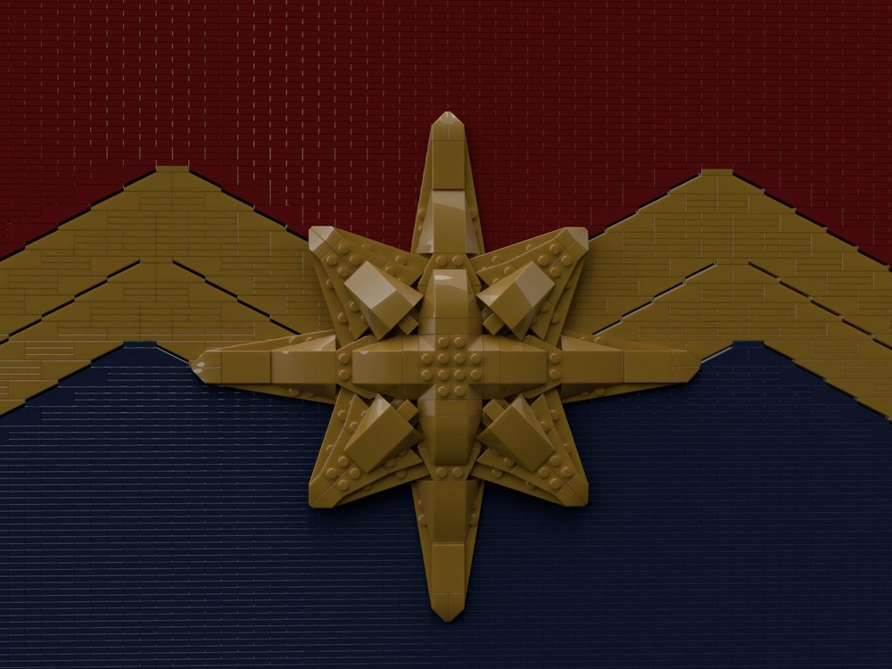 LEGO MOC Captain Marvel Logo by ZTBricks | Rebrickable - Build with LEGO