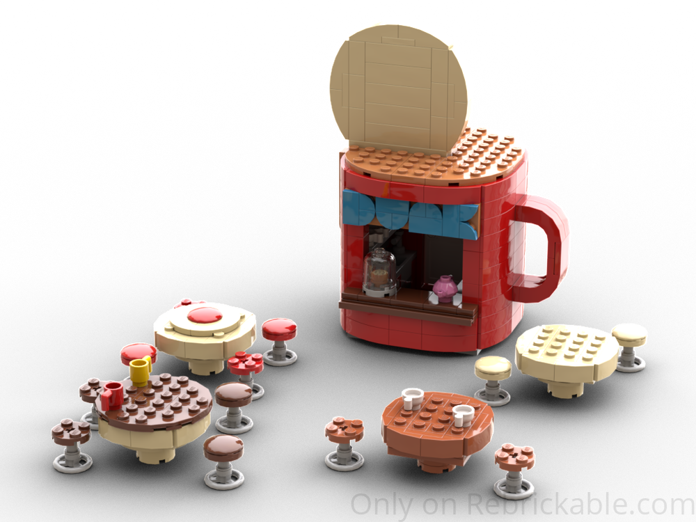 LEGO MOC-237311 Dunk Tea Shop by jack.a.horner | Rebrickable - Build ...