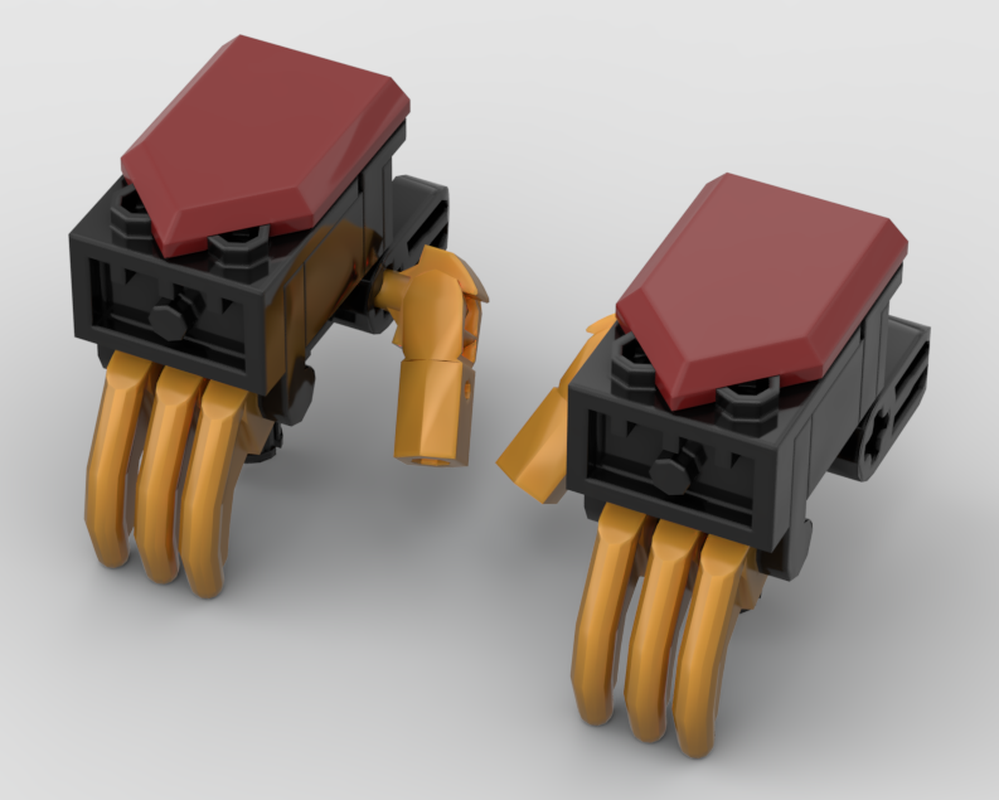 LEGO MOC Fire Mech Hands MOD by DBanha | Rebrickable - Build with LEGO