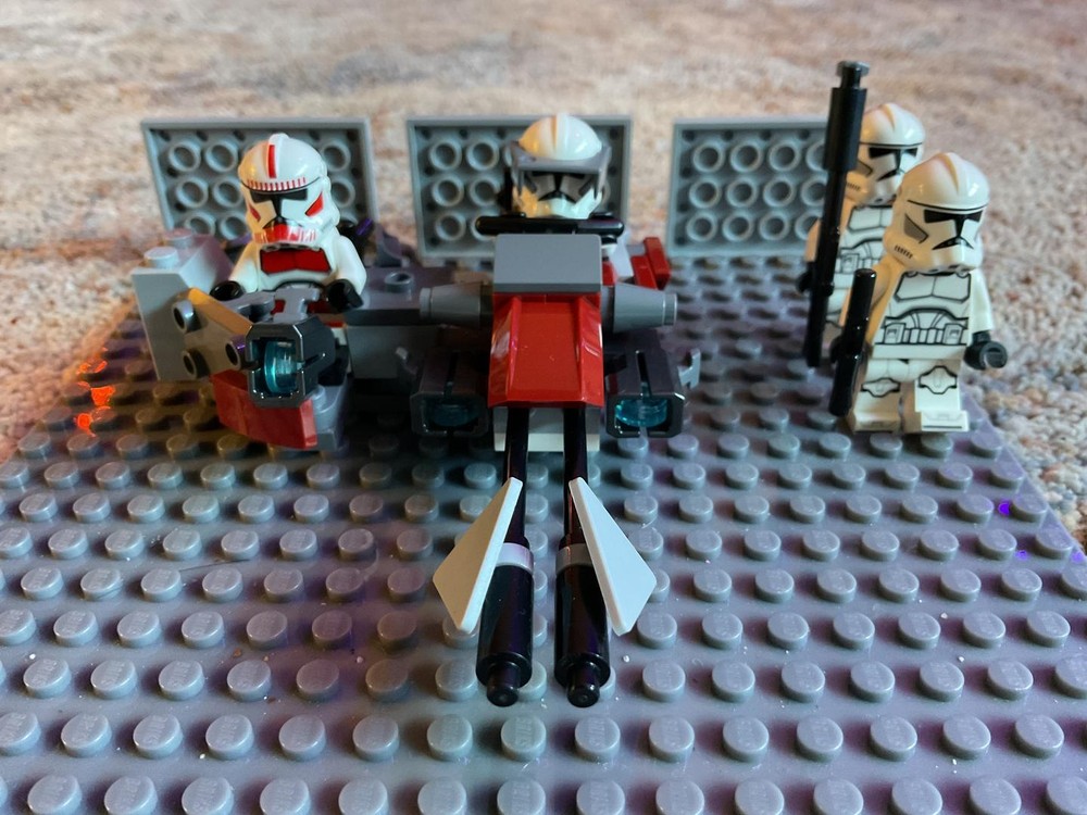 LEGO MOC Clone speeder with side car by StarWarsStuds989 | Rebrickable ...