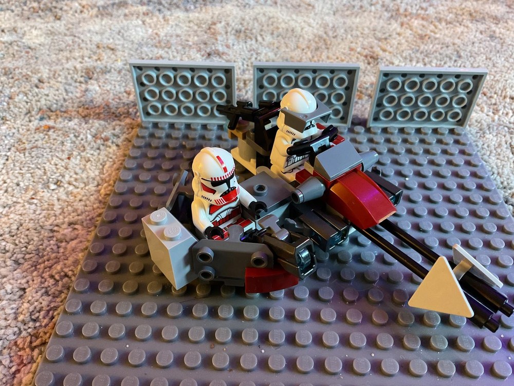 LEGO MOC Clone speeder with side car by StarWarsStuds989 | Rebrickable ...