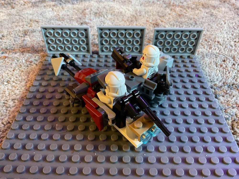 LEGO MOC Clone speeder with side car by StarWarsStuds989 | Rebrickable ...