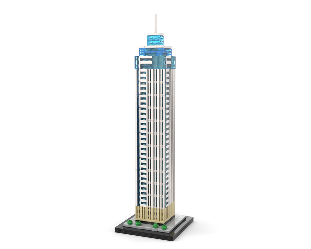 LEGO MOC-237330 De Zalmhaven I 1:800 Scale (Zalmhaventoren) by SPBrix ...