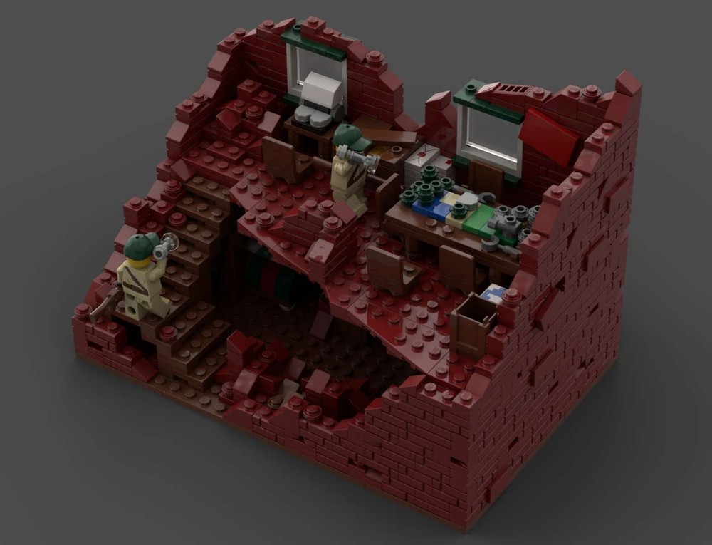 LEGO MOC-237361 Red WW2 Building Ruins by CloneFlame102 | Rebrickable ...