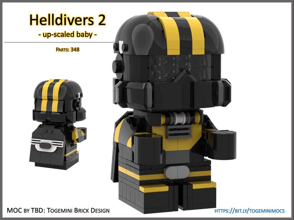 LEGO MOC Helldivers 2 - up-scaled Baby by togemini | Rebrickable ...