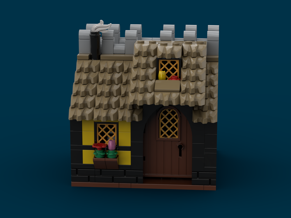 LEGO MOC-237418 Medieval house module by G3ppO | Rebrickable - Build ...