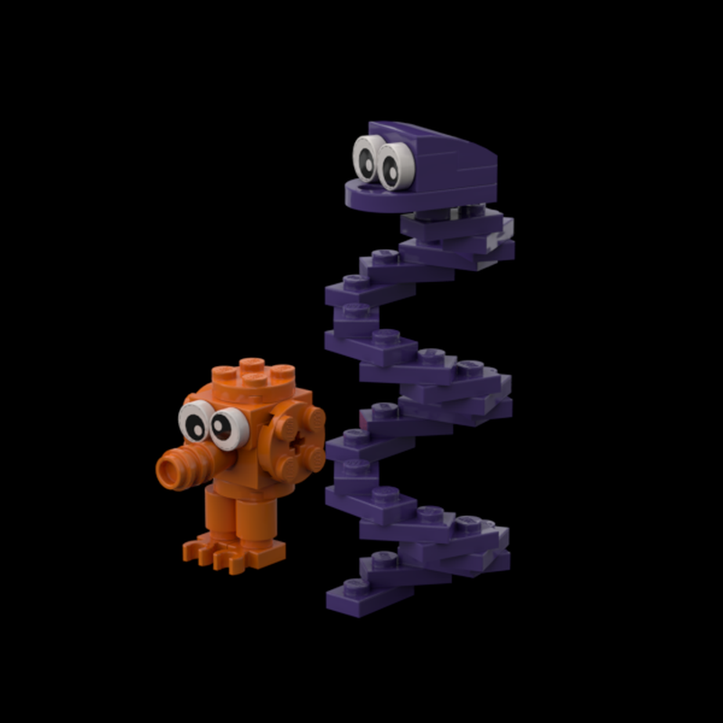LEGO MOC-237461 Q*bert and Coily by dkressin | Rebrickable - Build with ...