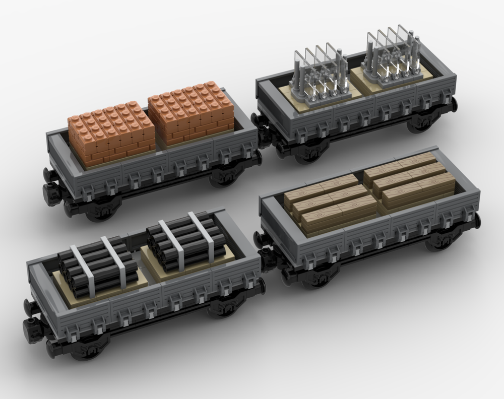 LEGO MOC Construction Material Train Wagon by Thomas333 | Rebrickable ...