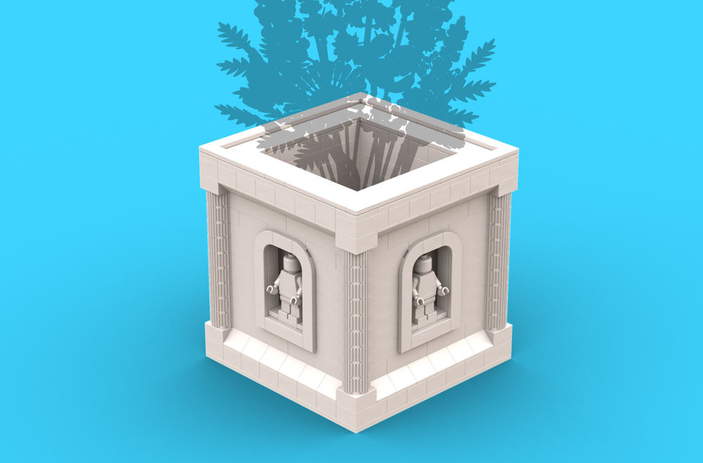 LEGO MOC Roman Flower Vase by brickfolk | Rebrickable - Build with LEGO