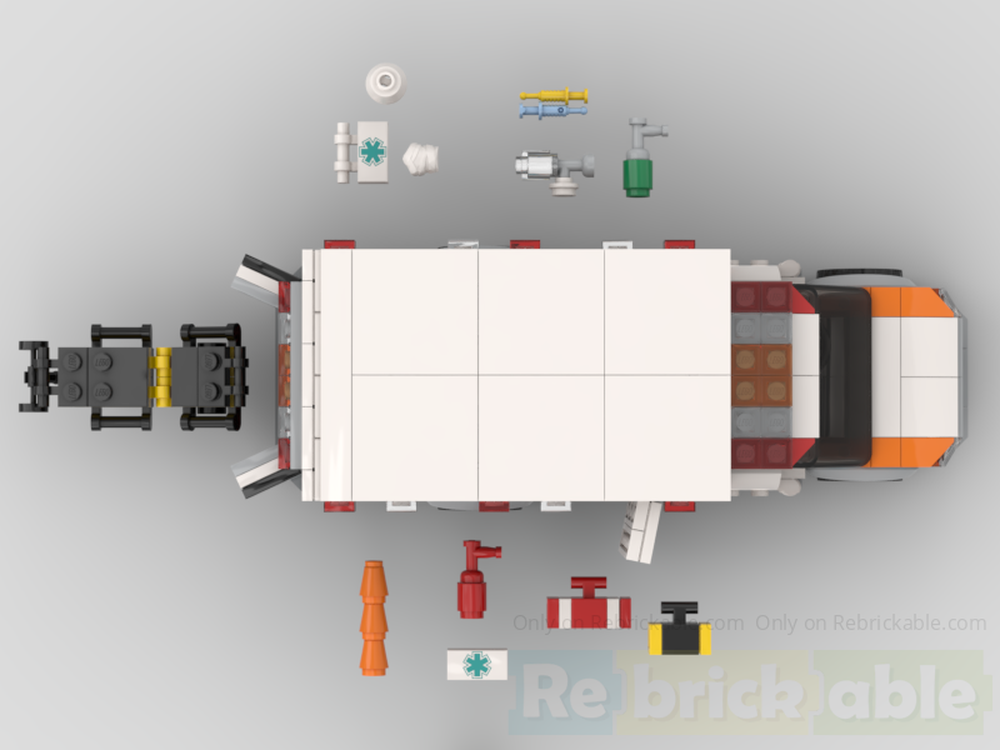 LEGO MOC EMS Ambulance by HMMWVmocs | Rebrickable - Build with LEGO