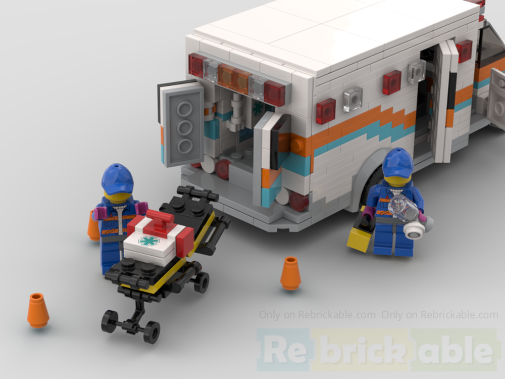 LEGO MOC EMS Ambulance by HMMWVmocs | Rebrickable - Build with LEGO