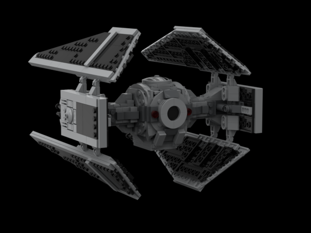 LEGO MOC Outland TIE Interceptor by MOCStar | Rebrickable - Build with LEGO
