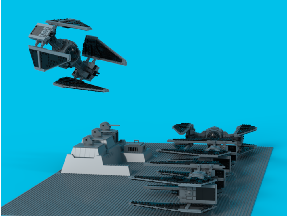 LEGO MOC Outland TIE Interceptor by MOCStar | Rebrickable - Build with LEGO