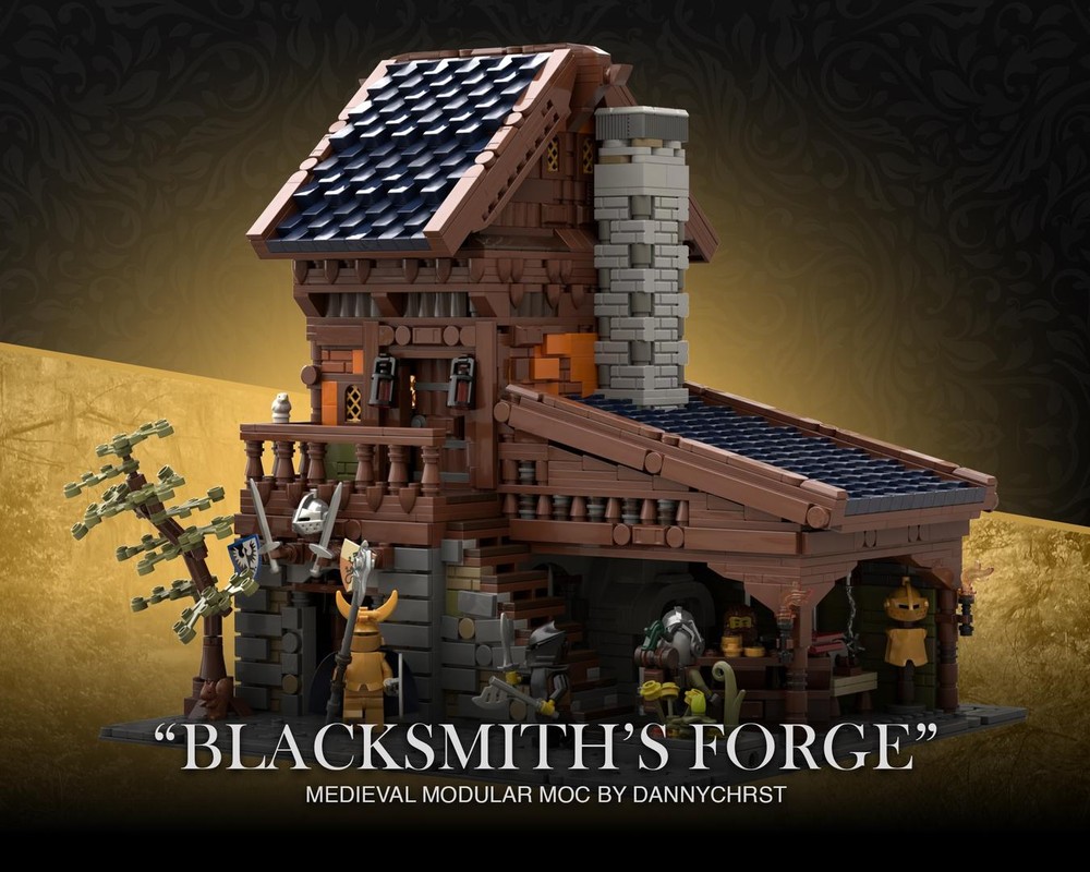 LEGO MOC MEDIEVAL MODULAR SERIES 1 - BLACKSMITH'S FORGE by dannychrst ...