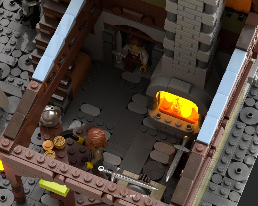 LEGO MOC-237543 MEDIEVAL MODULAR SERIES 1 - BLACKSMITH'S FORGE by ...