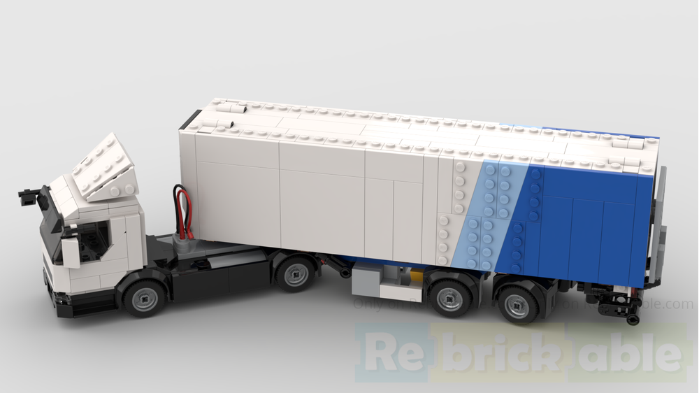 LEGO MOC Low entry tractor&city trailer by phigeon | Rebrickable ...