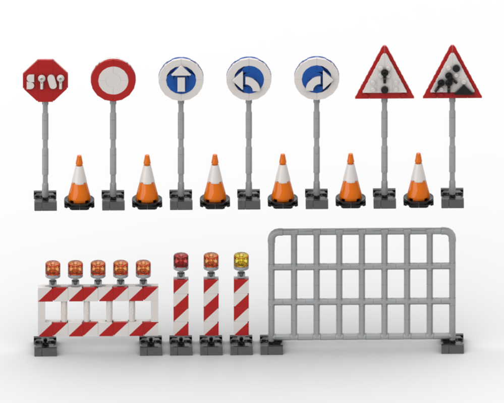 LEGO MOC-237603 Construction Site Barrier by Louis_Lego_Mocs ...