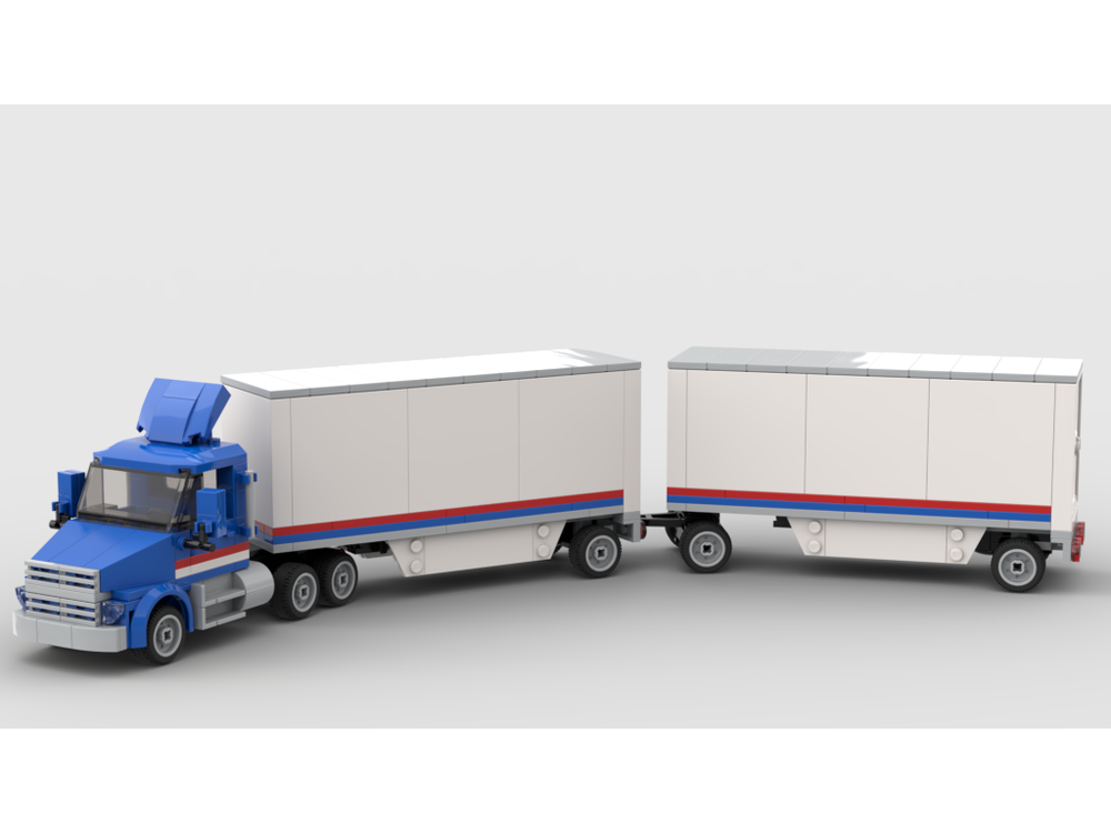 LEGO MOC Truck With Pup Trailers by JIDBrickCreations | Rebrickable ...