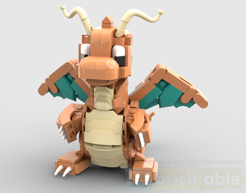 LEGO MOC Lego Dragonite Moc by LegoKn1ght | Rebrickable - Build with LEGO