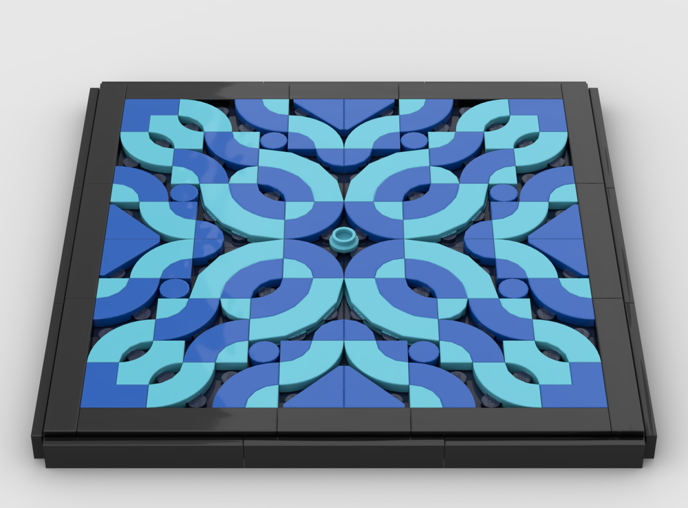 LEGO MOC Mandala - Curved Tiles by KingGror | Rebrickable - Build with LEGO