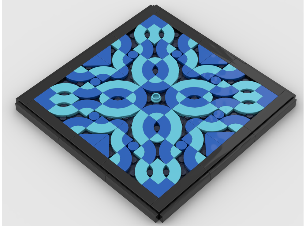 LEGO MOC Mandala - Curved Tiles by KingGror | Rebrickable - Build with LEGO