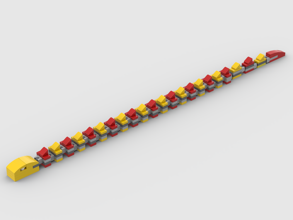 LEGO MOC-237728 Long red yellow snake by JDGutzmann | Rebrickable ...