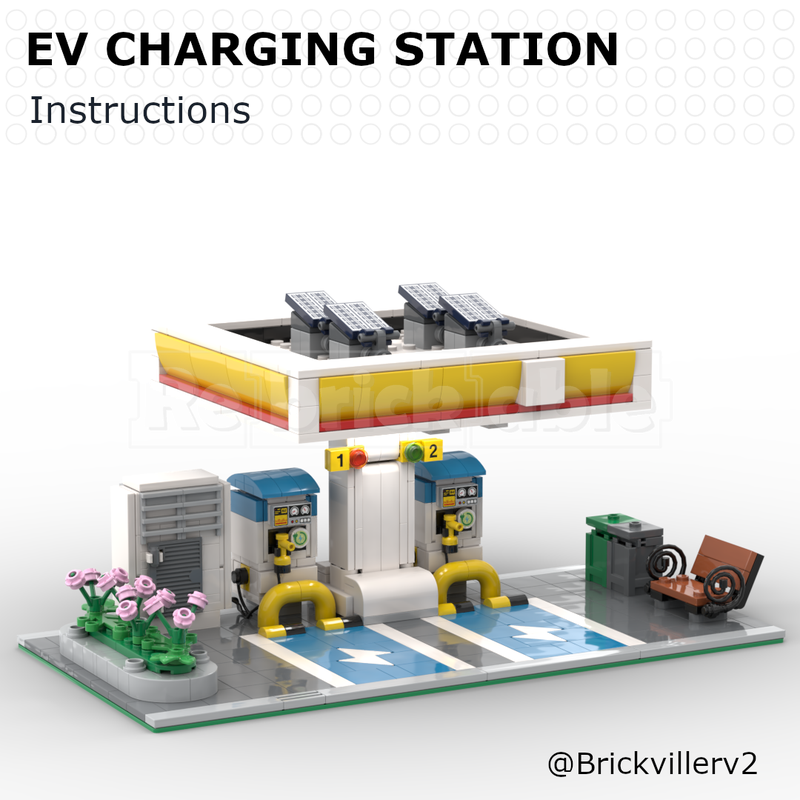 LEGO MOC-237843 EV Charging station by Brickvillerv2 | Rebrickable ...