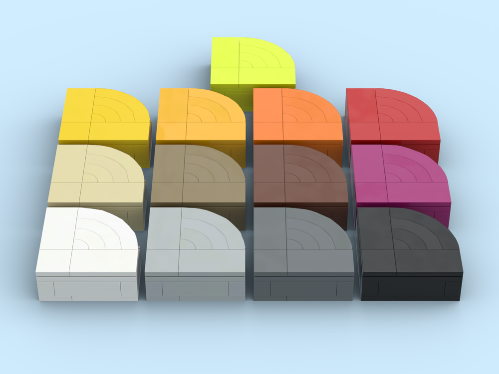 LEGO MOC-237869 Upscaled 1x1 Tiles by Ailurophelia | Rebrickable ...
