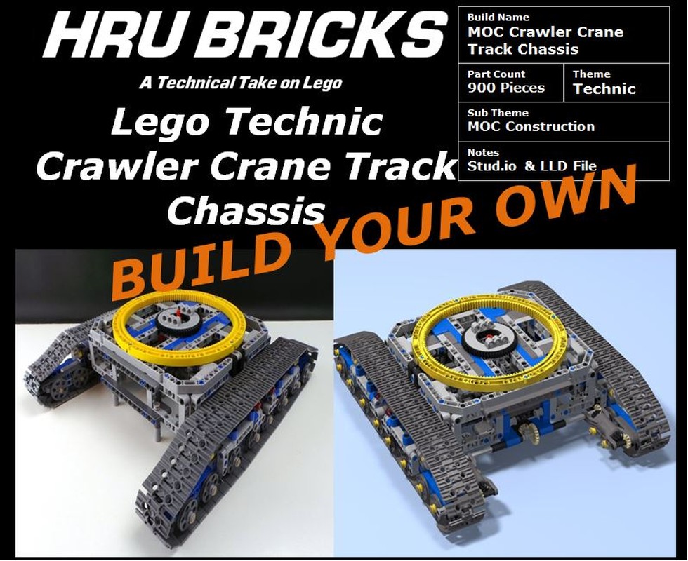 LEGO MOC MOC - Crawler Crane Track Base by HRU Bricks | Rebrickable ...