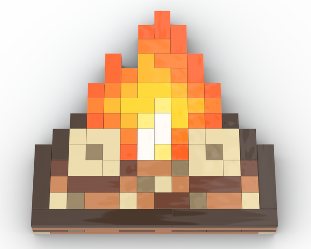 LEGO MOC Campfire by aure bricks | Rebrickable - Build with LEGO