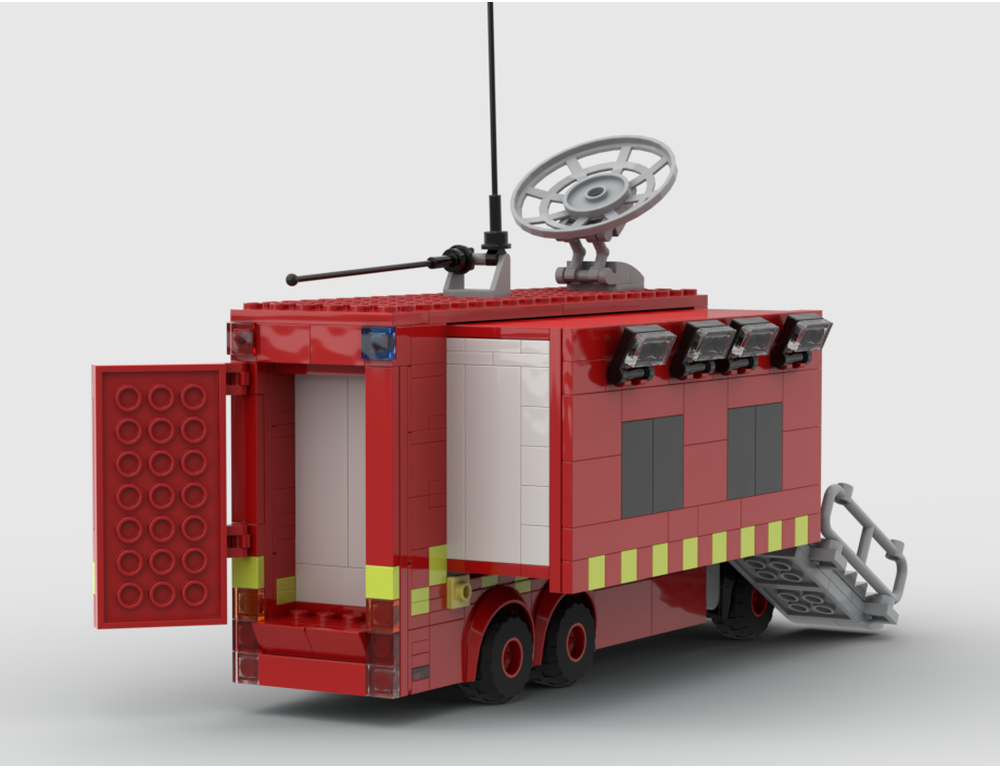 LEGO MOC Fire Mobile Command Vehicle by reggieranger | Rebrickable ...