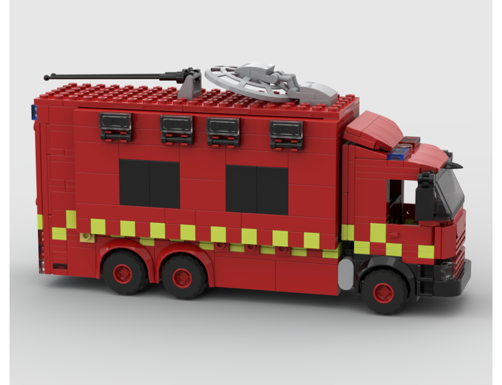 LEGO MOC Fire Mobile Command Vehicle by reggieranger | Rebrickable ...