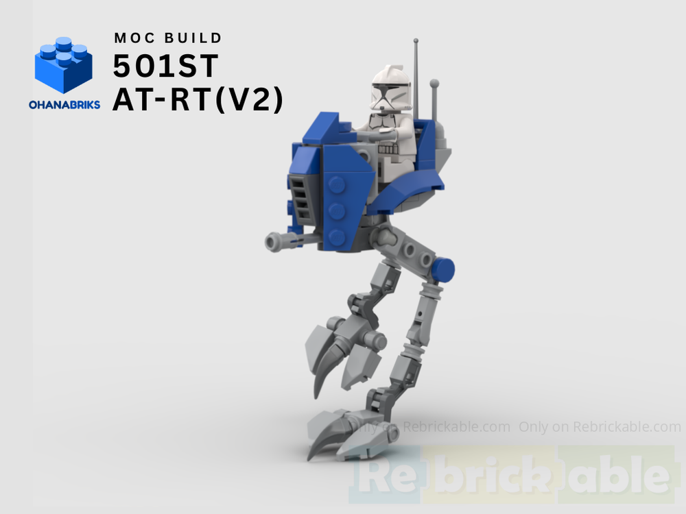 LEGO MOC-237921 (UPDATE!) 501st AT-RT - Minifig Scale by ohanabriks ...