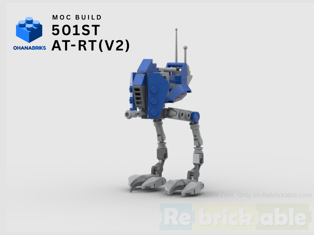 LEGO MOC-237921 (UPDATE!) 501st AT-RT - Minifig Scale by ohanabriks ...