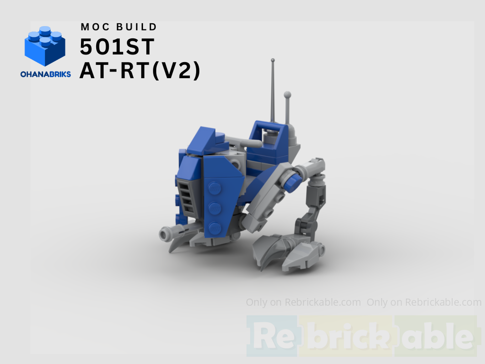 LEGO MOC-237921 (UPDATE!) 501st AT-RT - Minifig Scale by ohanabriks ...