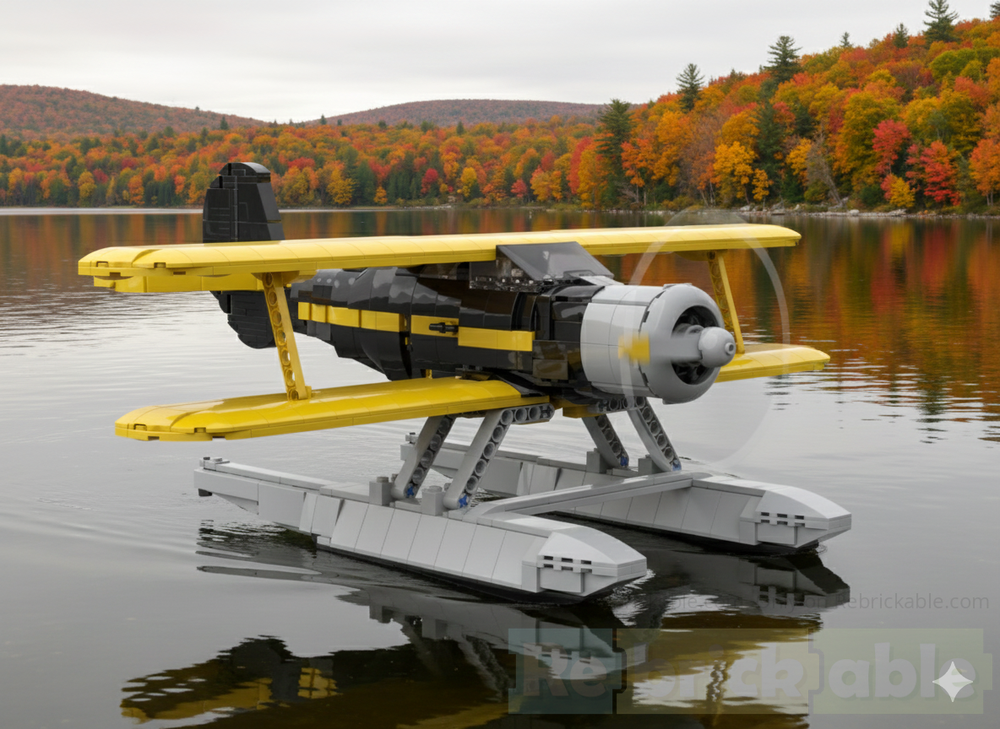 LEGO MOC Beechcraft SD17S Staggerwing Floatplane by Frinke ...