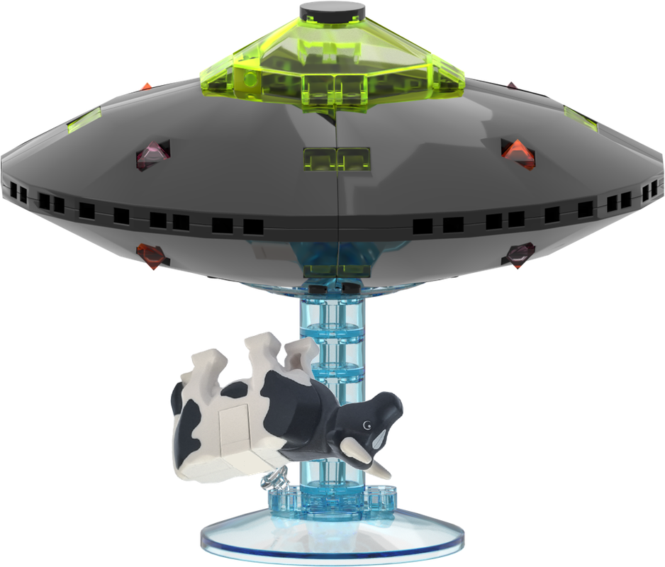 LEGO MOC Cow Abduction by VDWWD | Rebrickable - Build with LEGO
