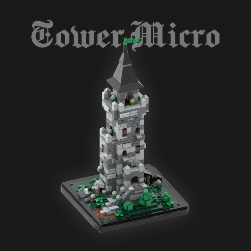LEGO MOC-238032 Tower Micro - Medieval Tower in Microscale by ...
