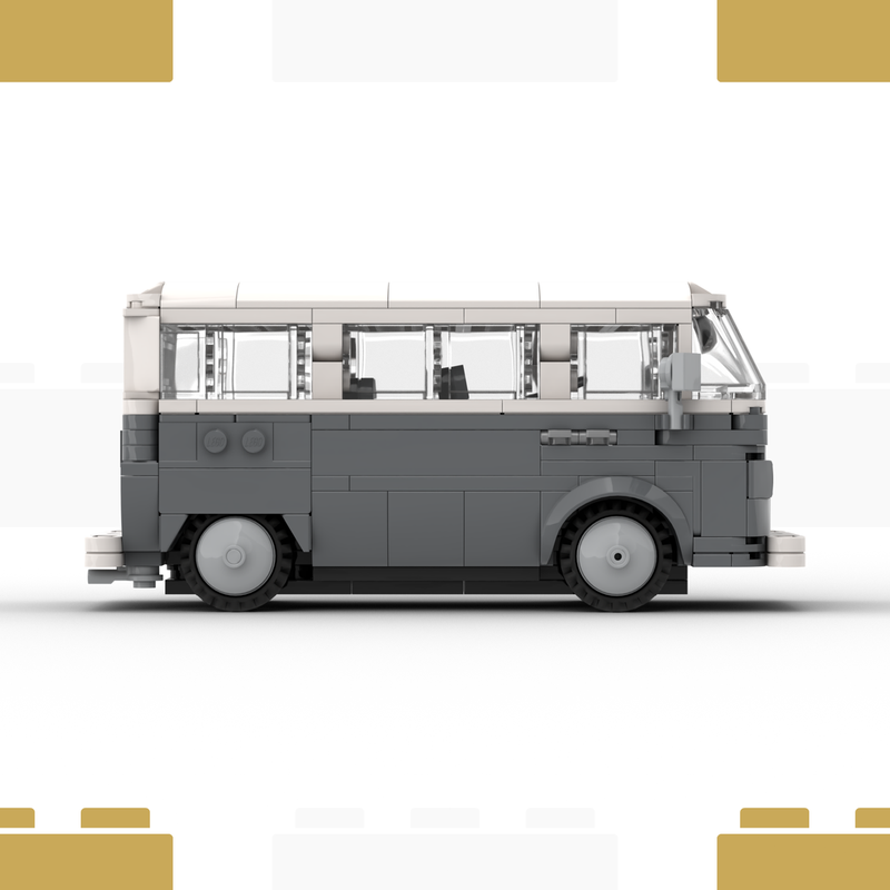 LEGO MOC Volkswagen T2 Dark Bluish Grey by Brick-My-Ride | Rebrickable ...