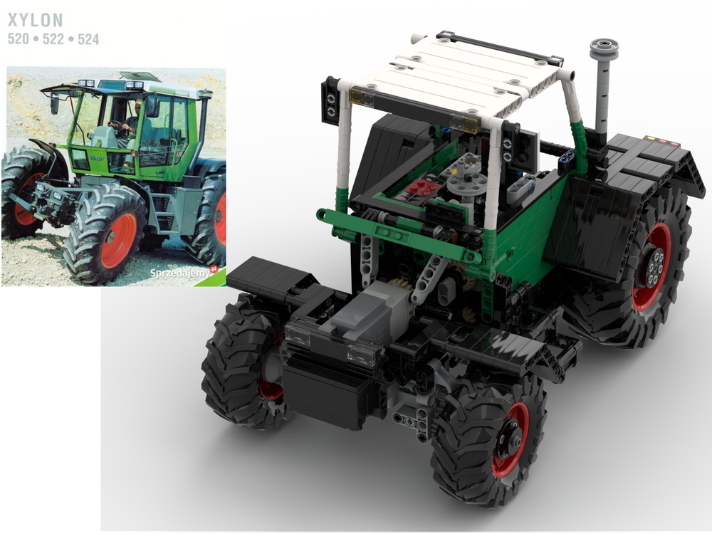 LEGO MOC-238077 Fendt Xylon Tractor with Three-Speed Gearbox by ...