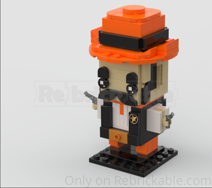 LEGO MOC Pistol Pete BrickHeadz by GEARS for YEARS | Rebrickable ...