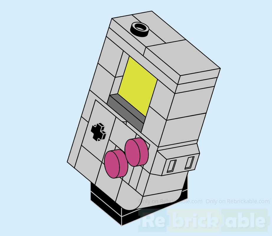 LEGO MOC-238125 Mini Game Boy by Kangho | Rebrickable - Build with LEGO