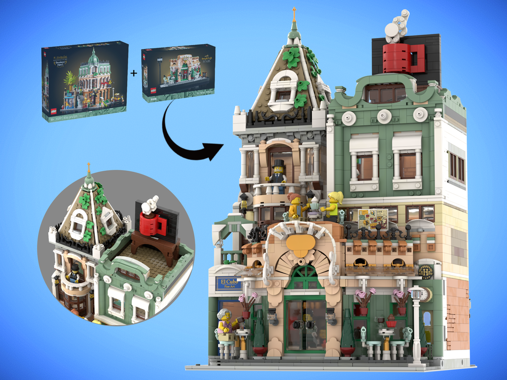 LEGO MOC-238135 French Café Restaurant - Alternative Build Union of ...